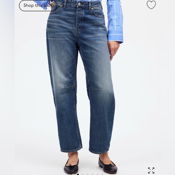 Madewell | Jeans | Madewell Darted Barrel Leg Denim Jean Jeans Blue ...